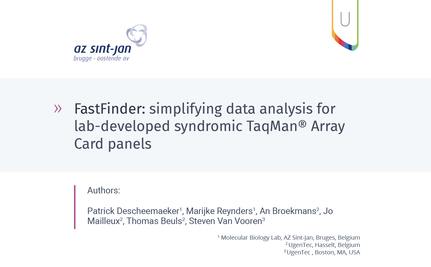 Case Study | AZ Sint-Jan Brugge & UgenTec